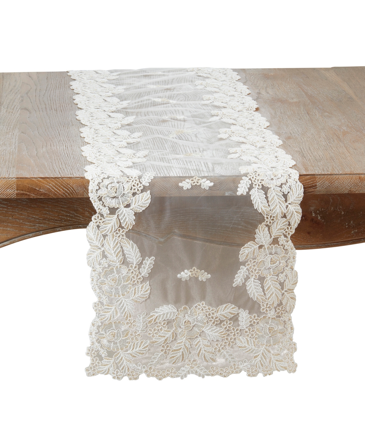 Click here for Saro Lifestyle Threaded Lace Net Table Runner  15... prices