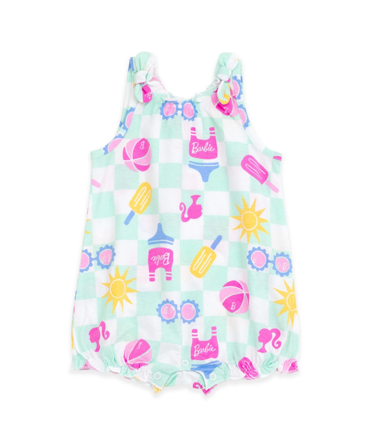 Click here for Barbie Baby Girls Sleeveless Bubble Romper - Pale... prices