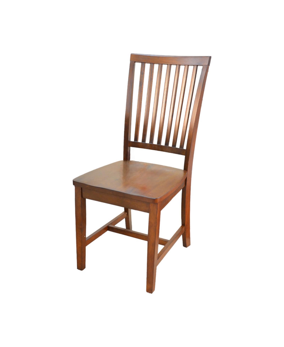 Click here for Chestnut Wood Slat Back Dining Chair for Kitchen o... prices