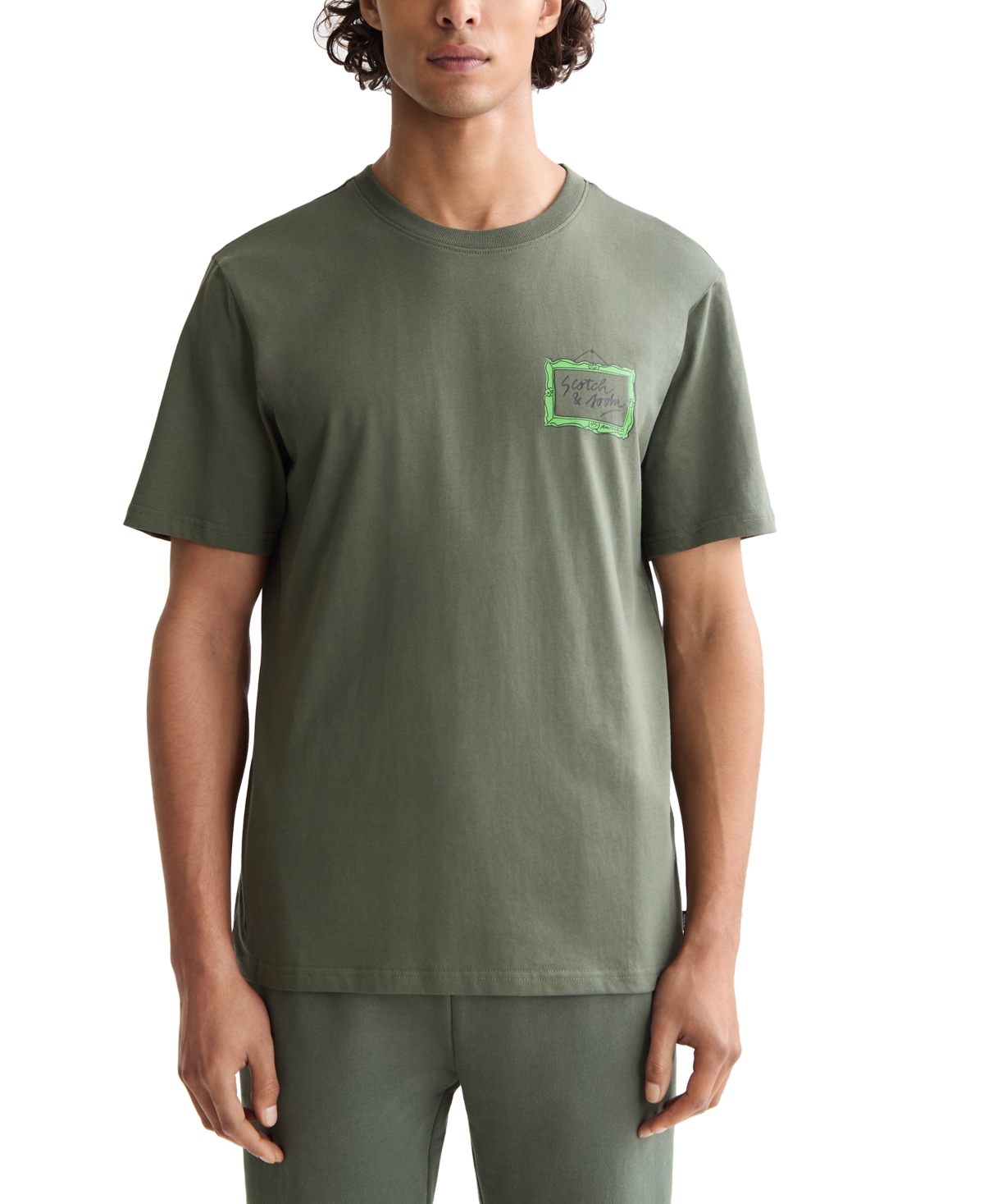 Click here for Scotch & Soda Mens Short Sleeve Screen Print Logo... prices