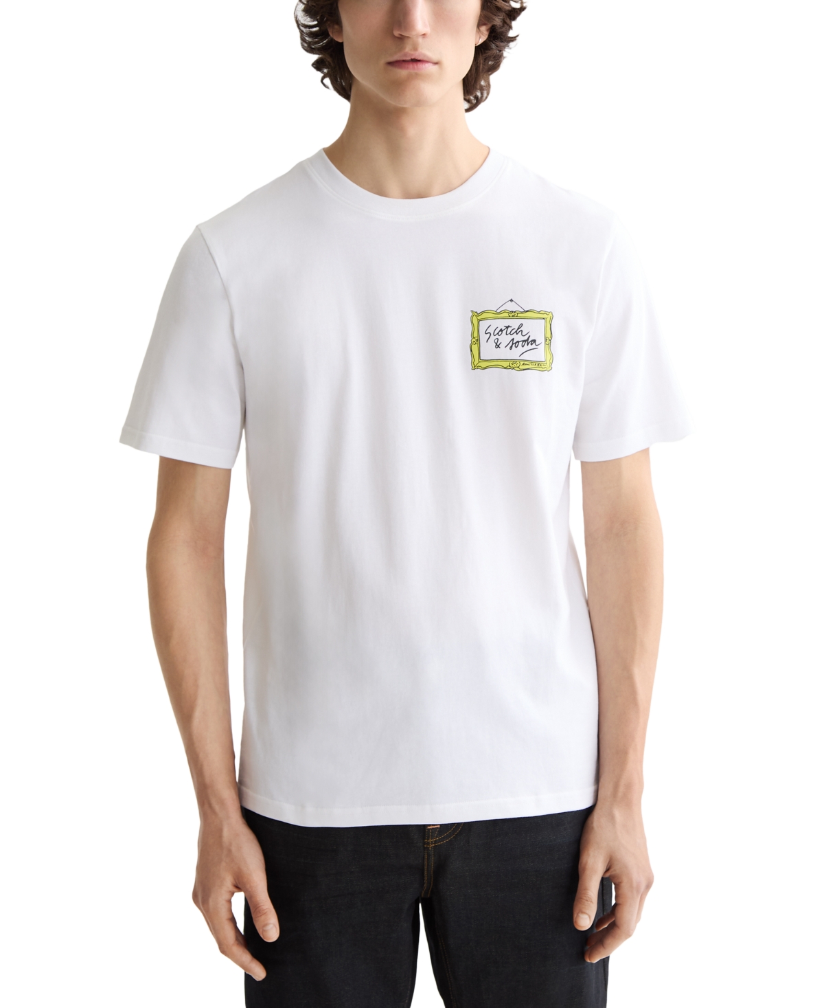Click here for Scotch & Soda Mens Short Sleeve Screen Print Logo... prices