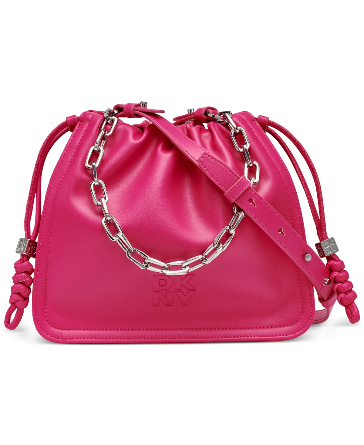 Click here for Dkny Halle Drawstring Crossbody - Festive Pink prices