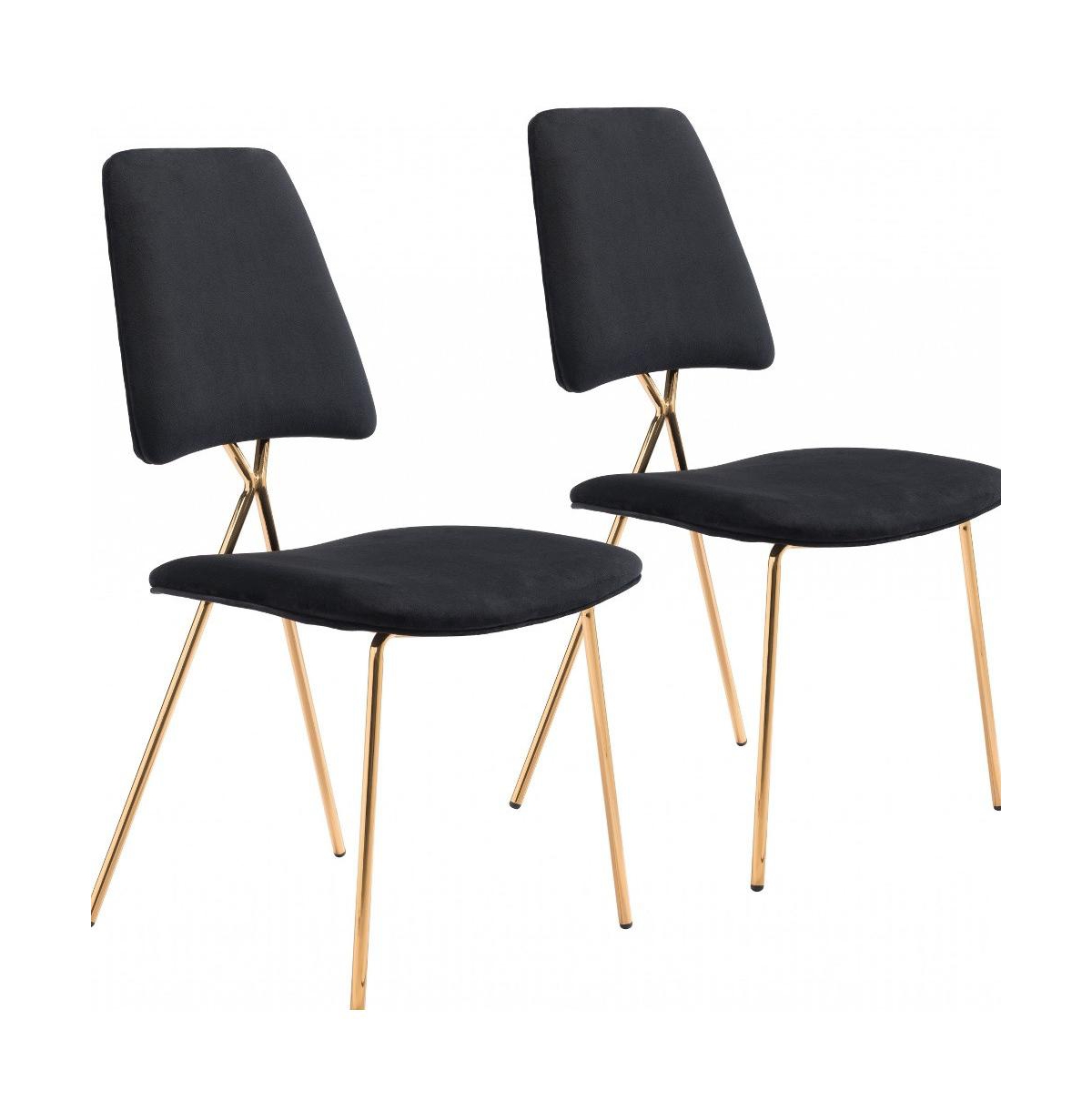 Click here for Set of Two Open Back Velvet Dining Side Chairs for... prices