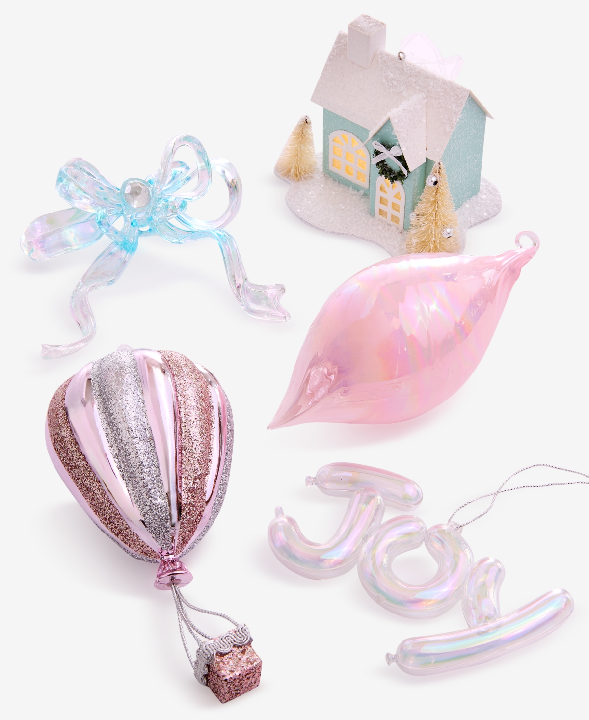 Click here for Holiday Lane Pastel Shine Pink Bathtub Santa Ornam... prices
