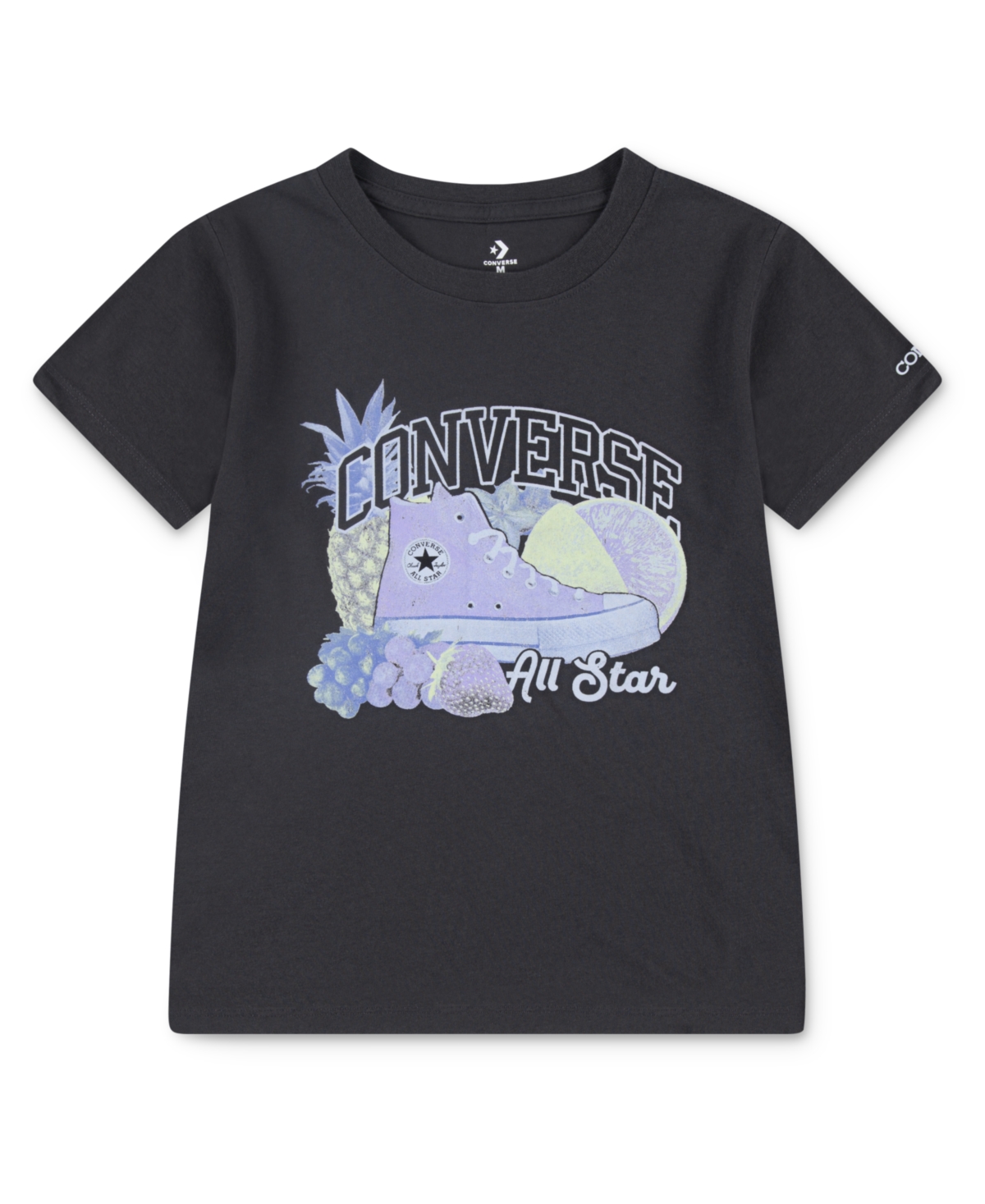 Click here for Converse Big Girls Chuck and Fruit T-Shirt - Dark... prices