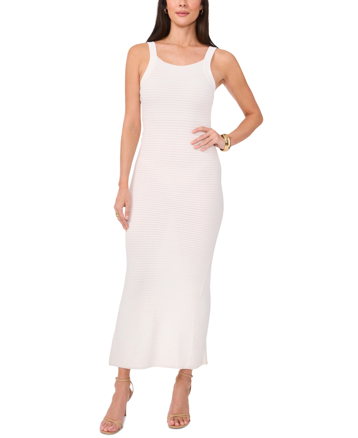 Click here for Vince Camuto Womens Pointelle Maxi Tank Dress - An... prices