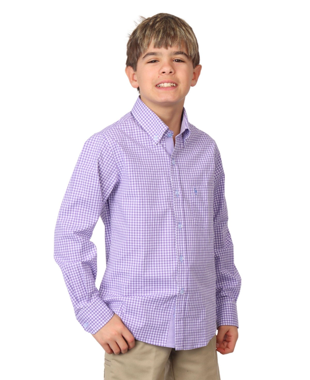 Click here for TailorByrd Big Boys Signature Gingham Long Sleeve... prices