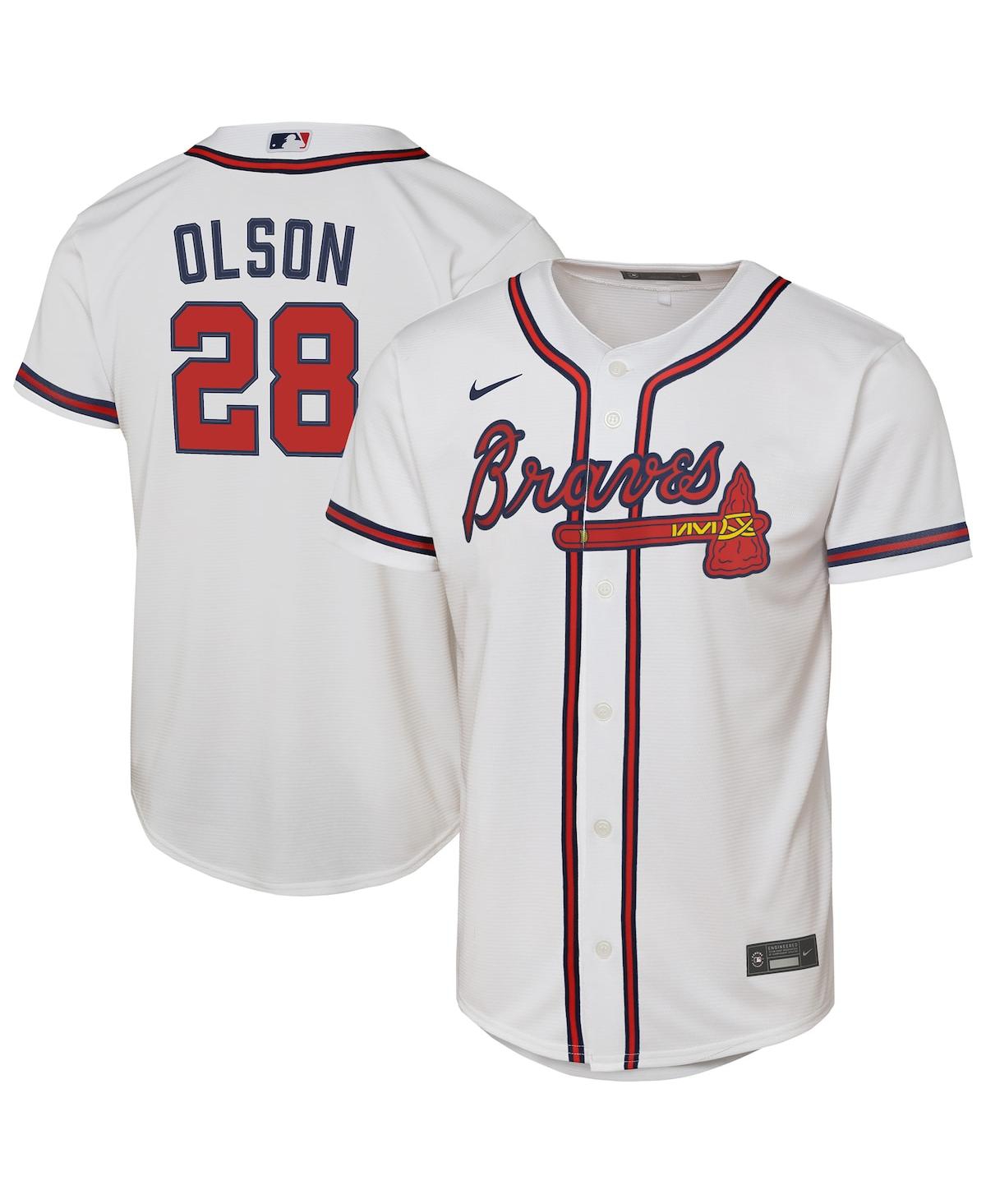 Click here for Nike Big Boys and Girls Matt Olson White Atlanta B... prices