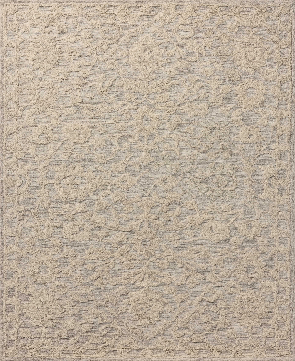 Click here for Loloi Prudence Pru-01 5x76 Area Rug - Mist  Ivory prices