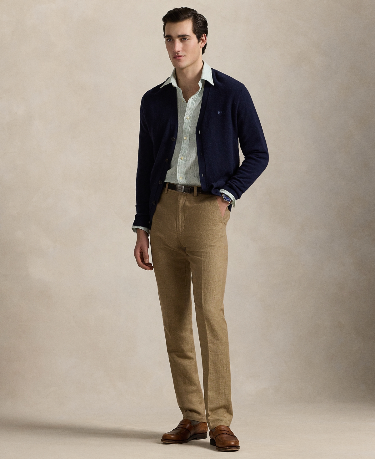 Click here for Polo Ralph Lauren Mens Straight-Fit Houndstooth Tw... prices