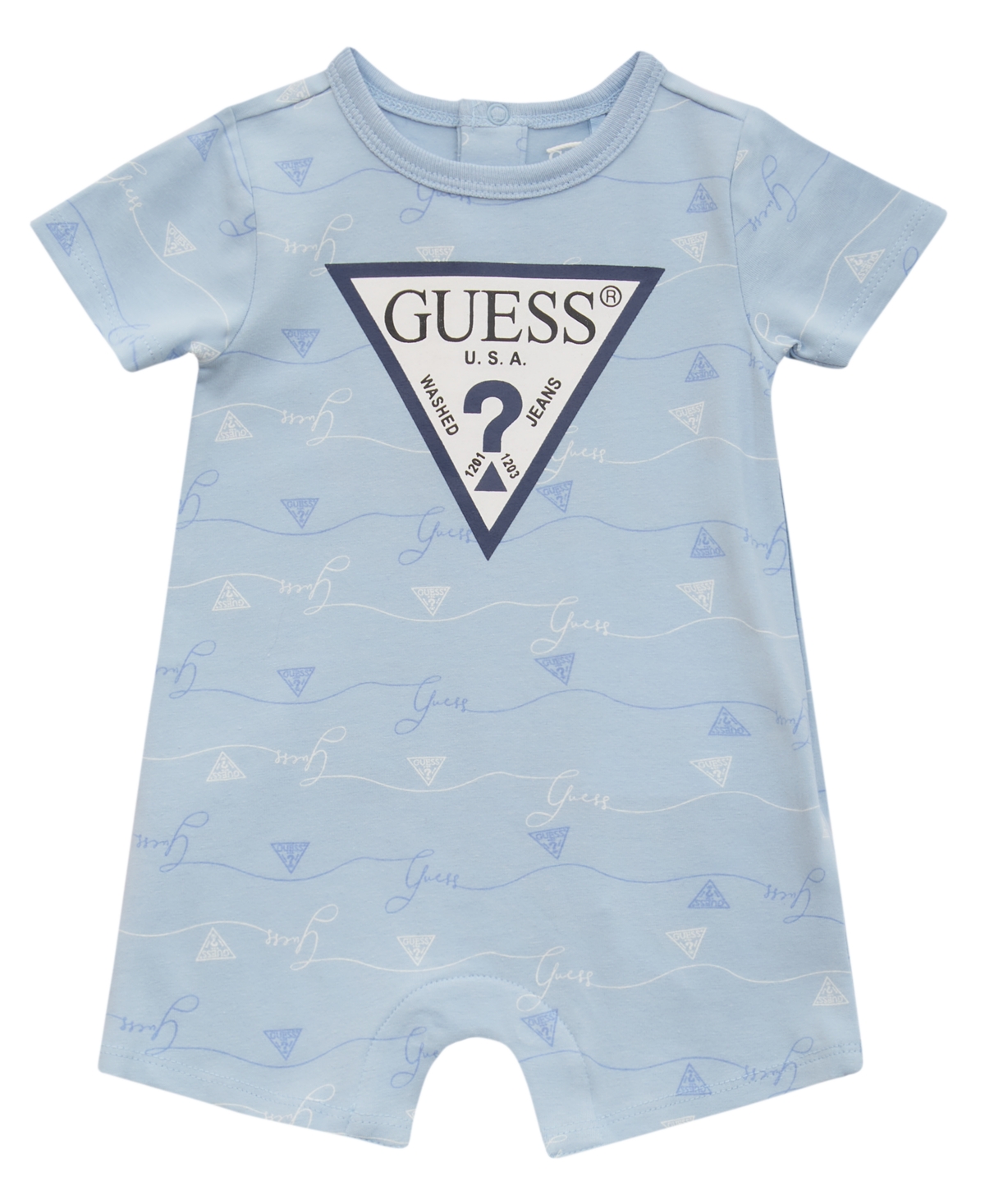 Click here for Guess Baby Boys Stretch Jersey One Piece - Blue prices