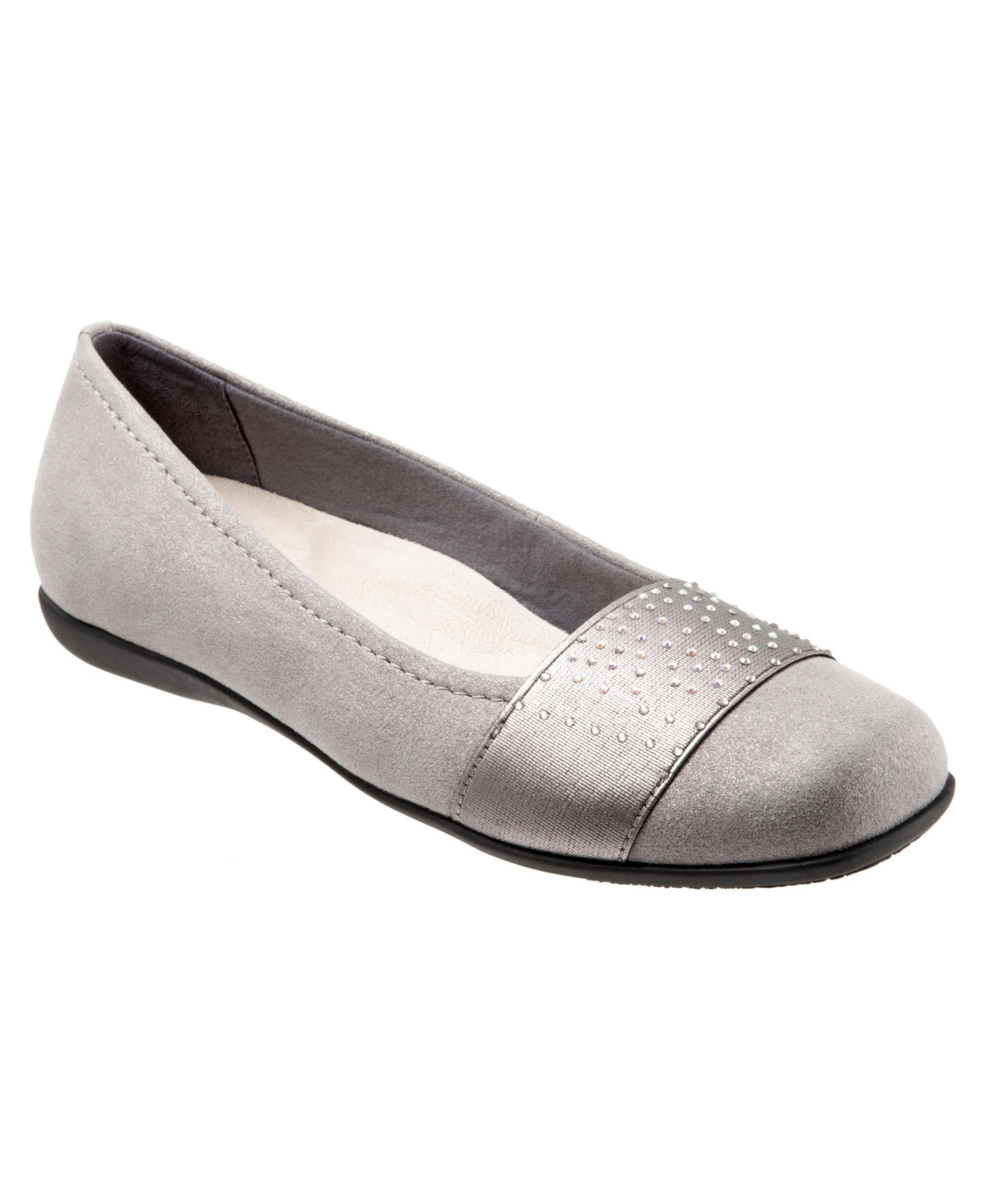 Click here for Trotters Samantha Flat - Grey prices
