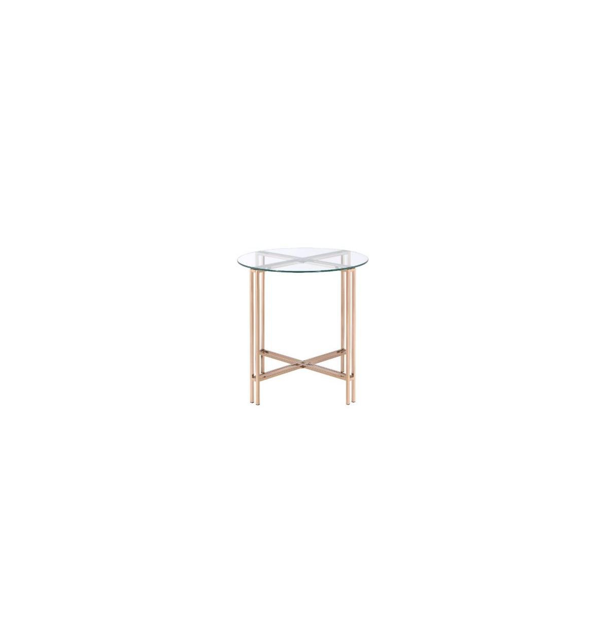 Click here for Contemporary Glass and Metal Round End Table with... prices