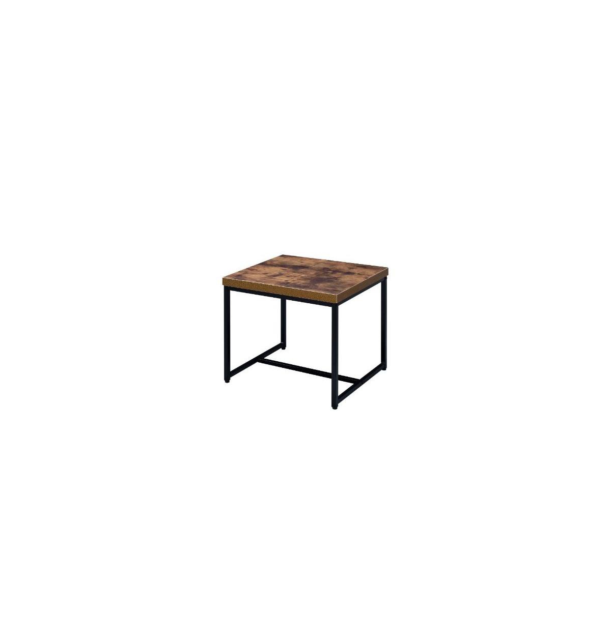 Click here for Industrial End Table with Metal Frame and Manufact... prices