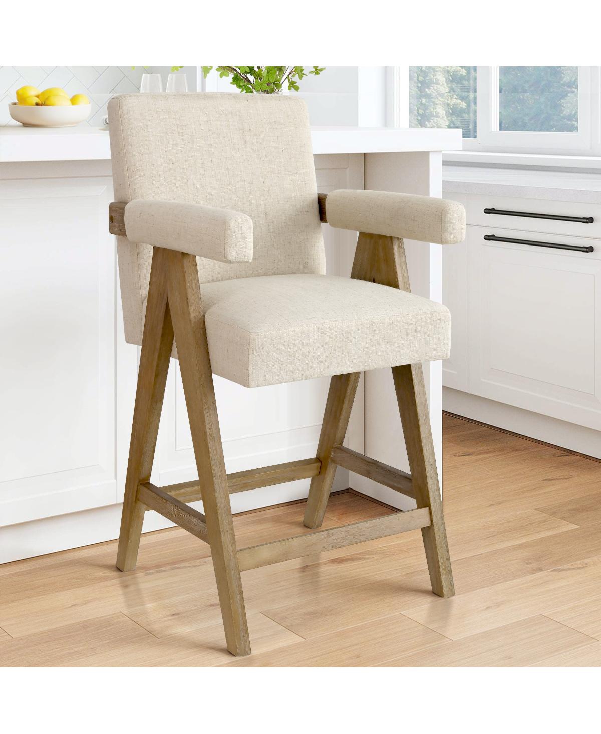 Click here for Upholstered Counter Height Stool with Arms  25.5&#... prices