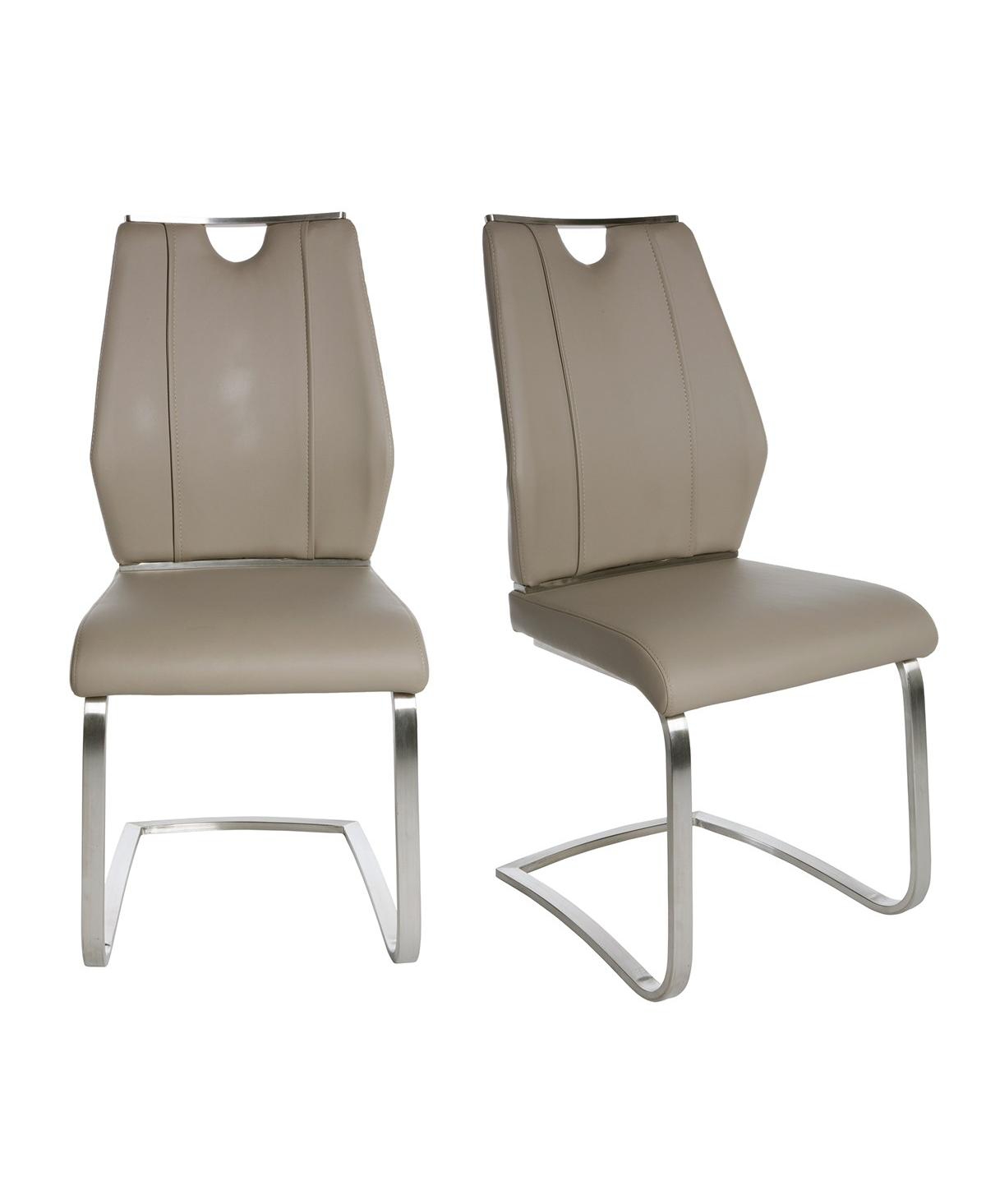 Click here for Set of Two Faux Leather Cantilever Chairs for Mode... prices
