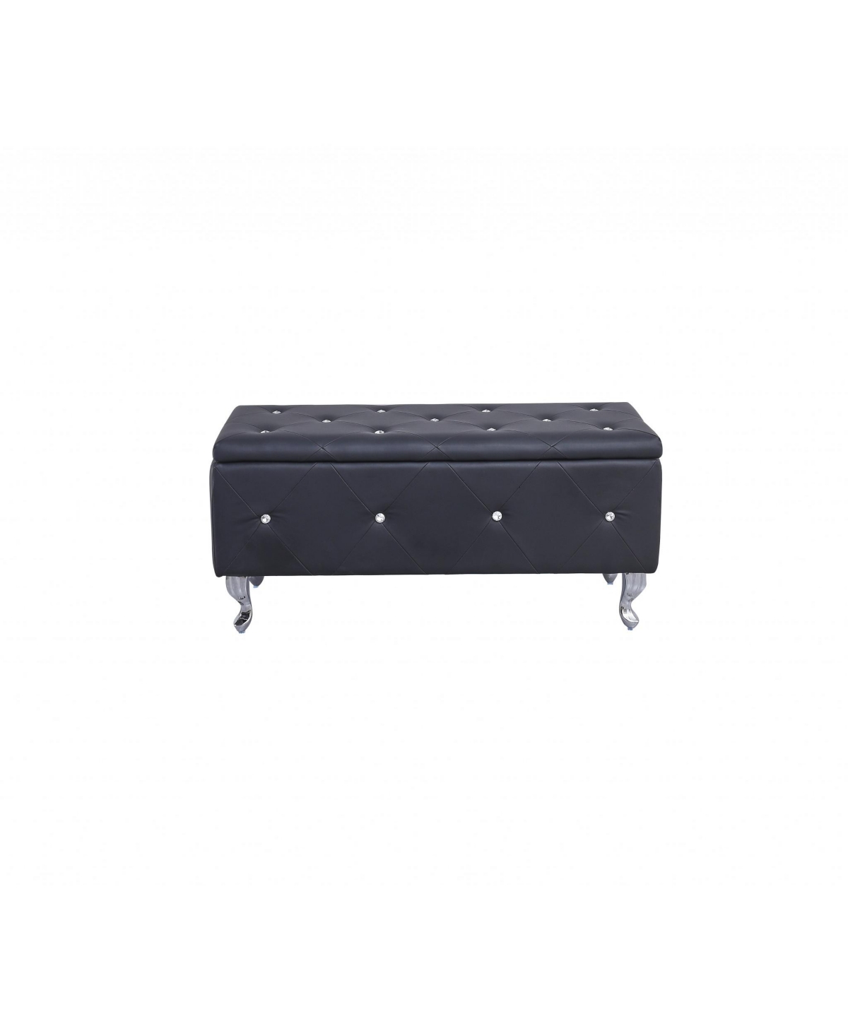 Click here for Rectangular Faux Leather Ottoman Bench with Lift-T... prices