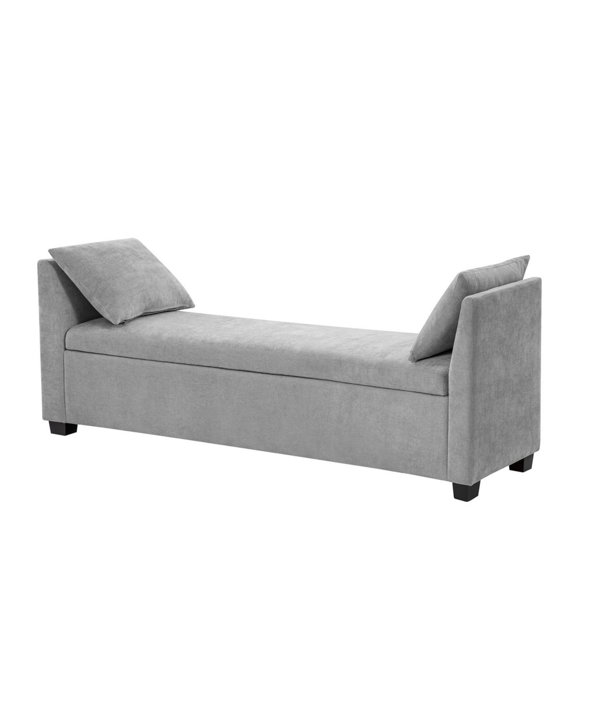 Click here for Bruno Modern Storage Bench with Rubber Wood Legs -... prices