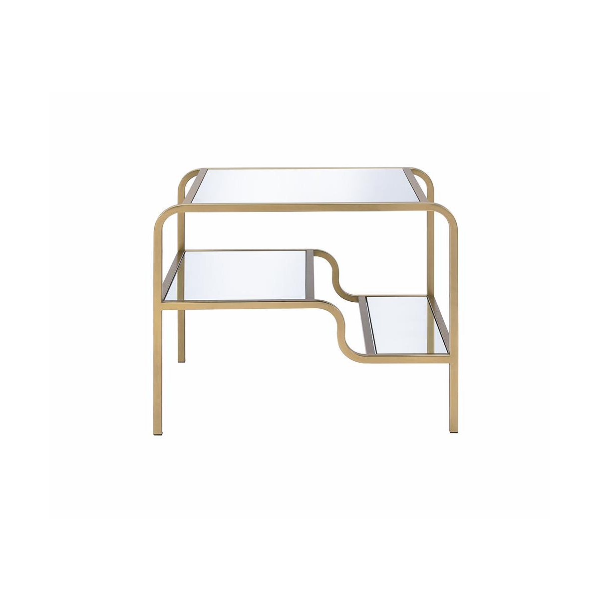 Click here for Contemporary Glass End Table with Dual Shelves for... prices