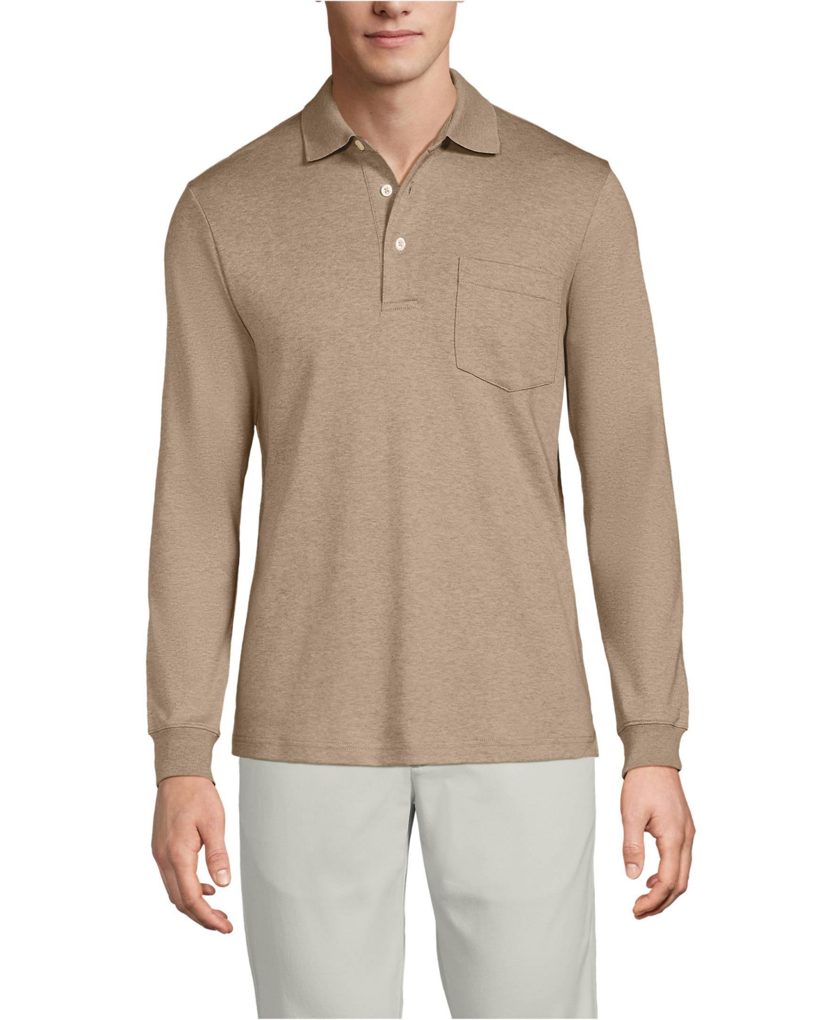 Click here for Lands End Mens Long Sleeve Cotton Supima Polo Shir... prices