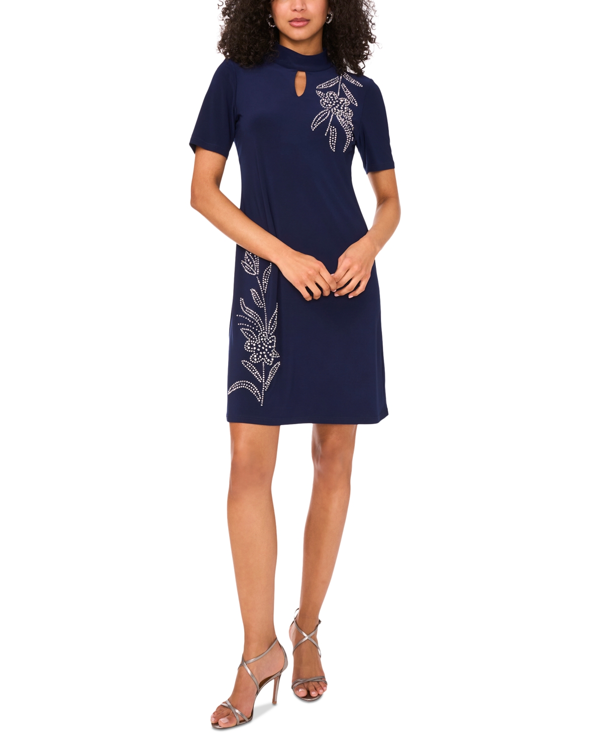 Click here for Msk Petite Embellished Short-Sleeve Sheath Dress -... prices