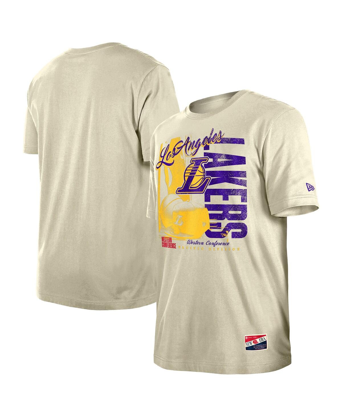 Click here for New Era Mens Cream Los Angeles Lakers Distressed T... prices
