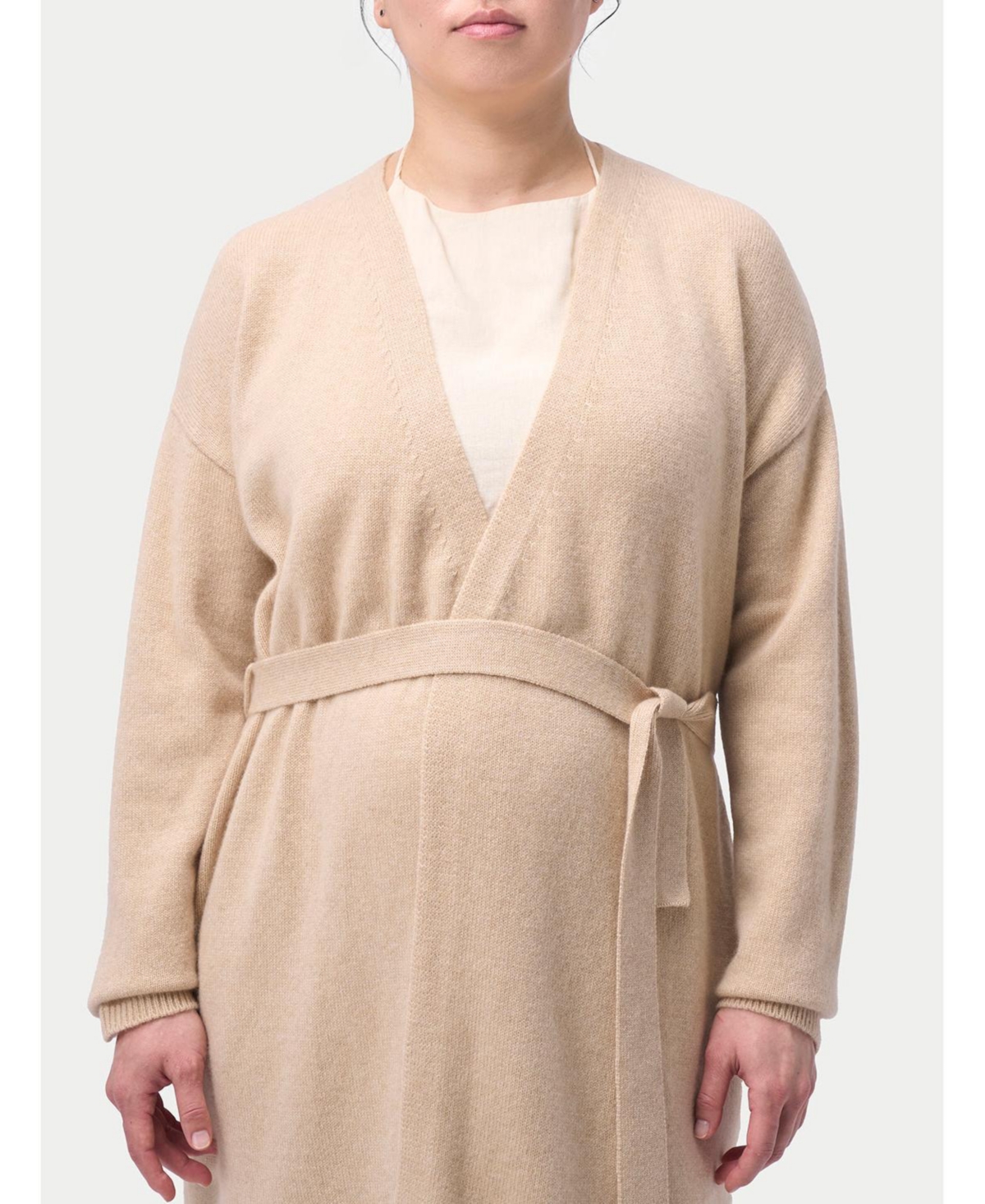 Click here for Gobi Cashmere Maternity Long Cashmere Robe - Neutr... prices