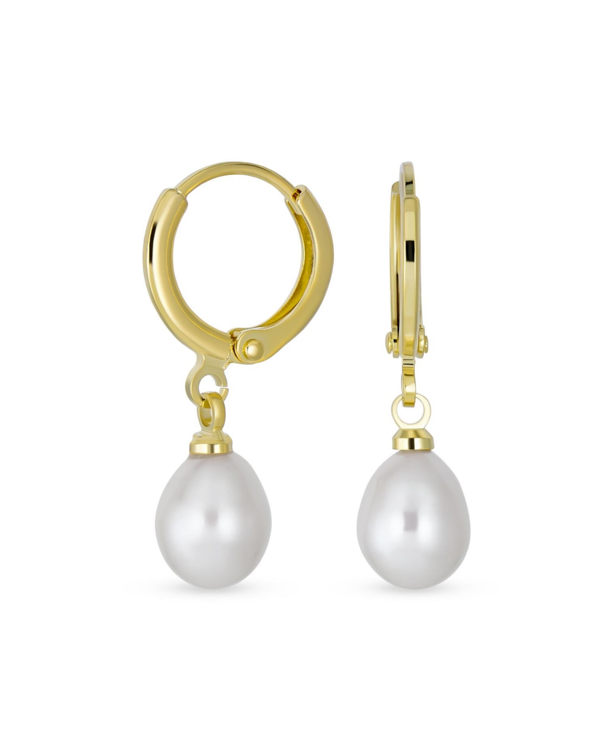Click here for Bling Jewelry Classic Simple Yellow Gold Plated Wh... prices