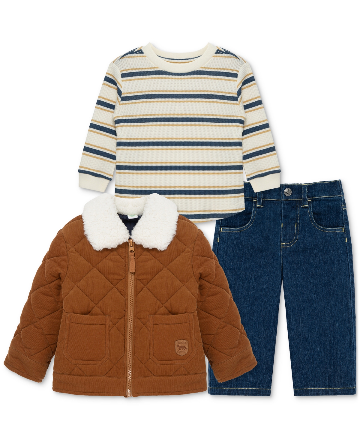Click here for Little Me Baby Boys Corduroy Jacket  Striped T-Shi... prices