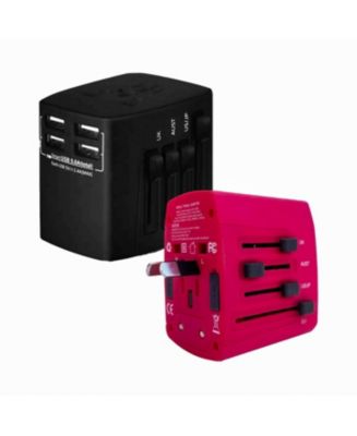 5 Core Universal Travel Adapter International Power Adapters 2 Pack ...