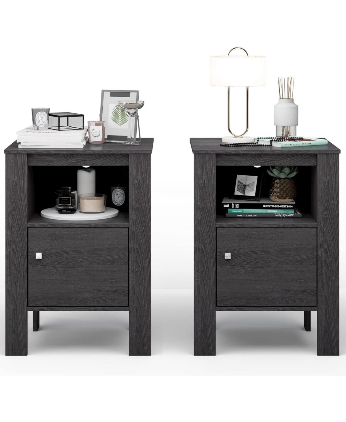 Click here for Gymax Set of 2 Nightstand Compact Side Sofa Table... prices