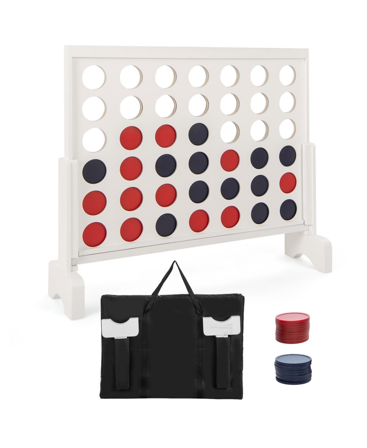 Click here for 4-in-a-row Game Set Wooden Jumbo 4-to-Score Game w... prices