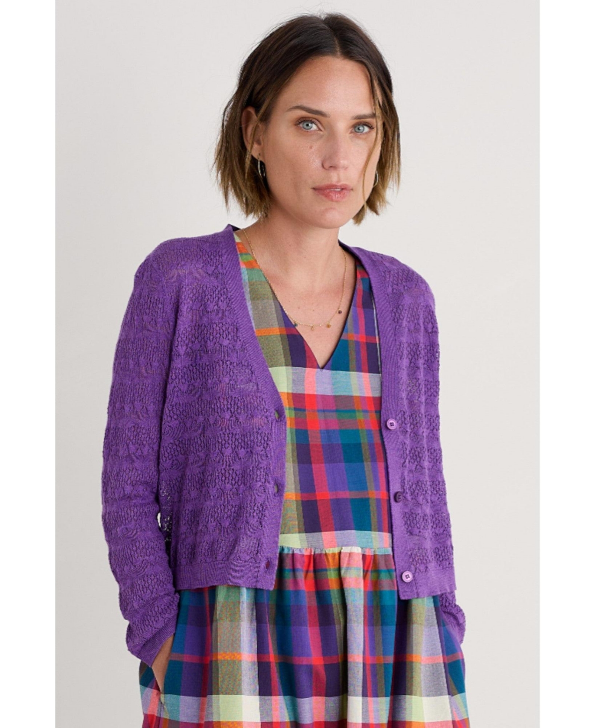 Click here for Seasalt Cornwall Womens Sweet Day Cardigan - Pansy prices