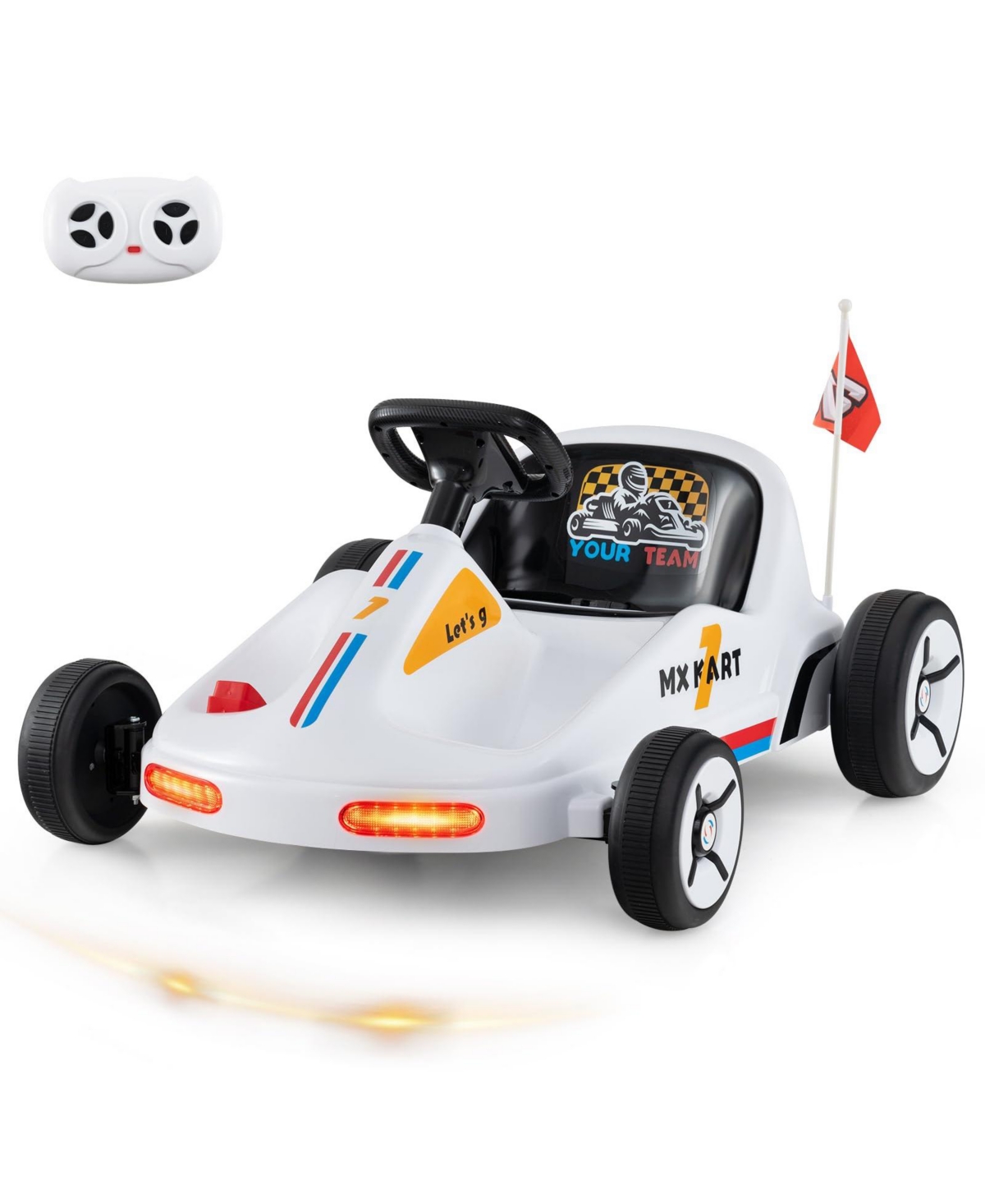 Click here for 12V Electric Go Kart for Kids Race Toy with Remote... prices