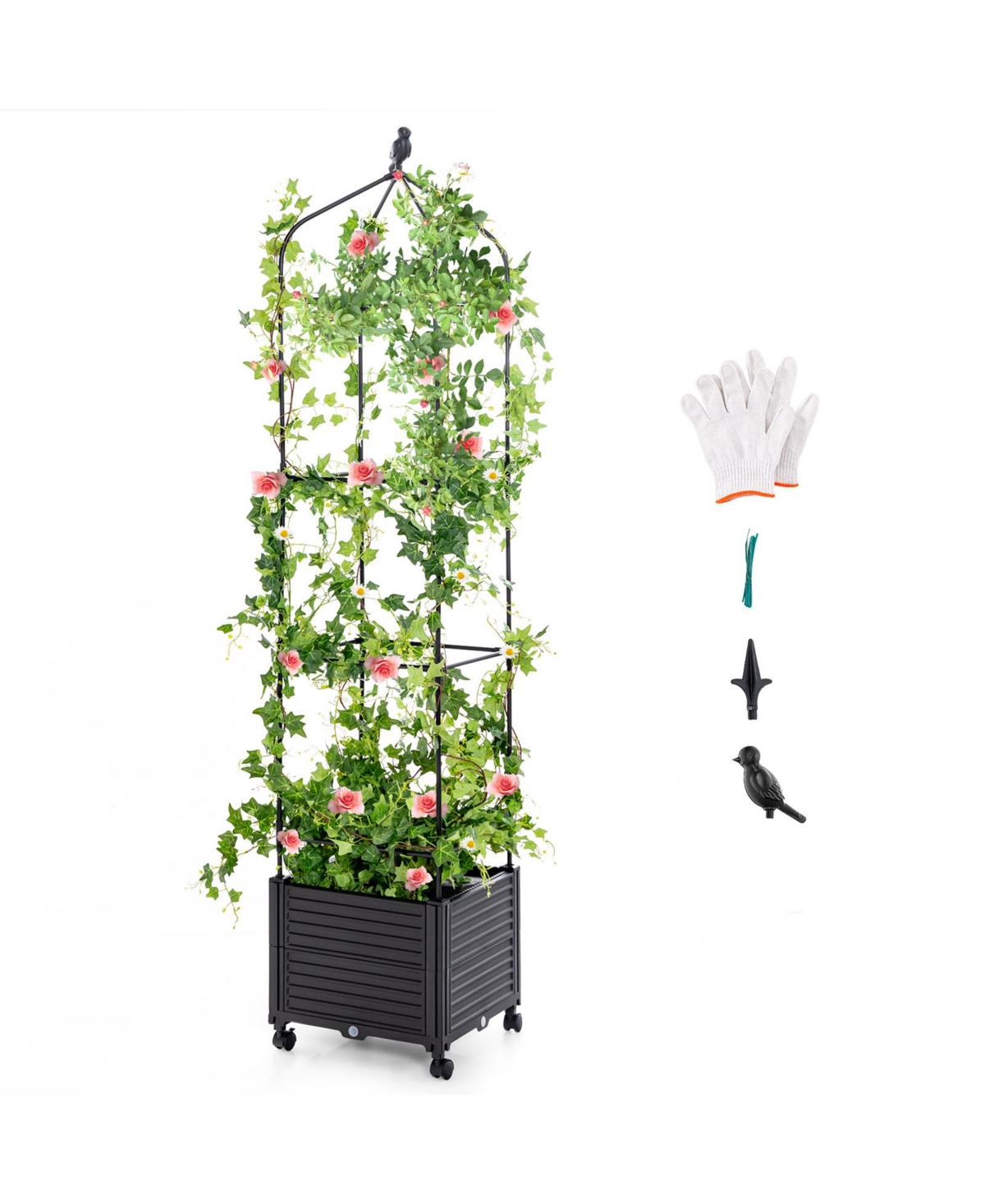 Click here for Indoor Outdoor Raised Garden Bed with Trellis and... prices