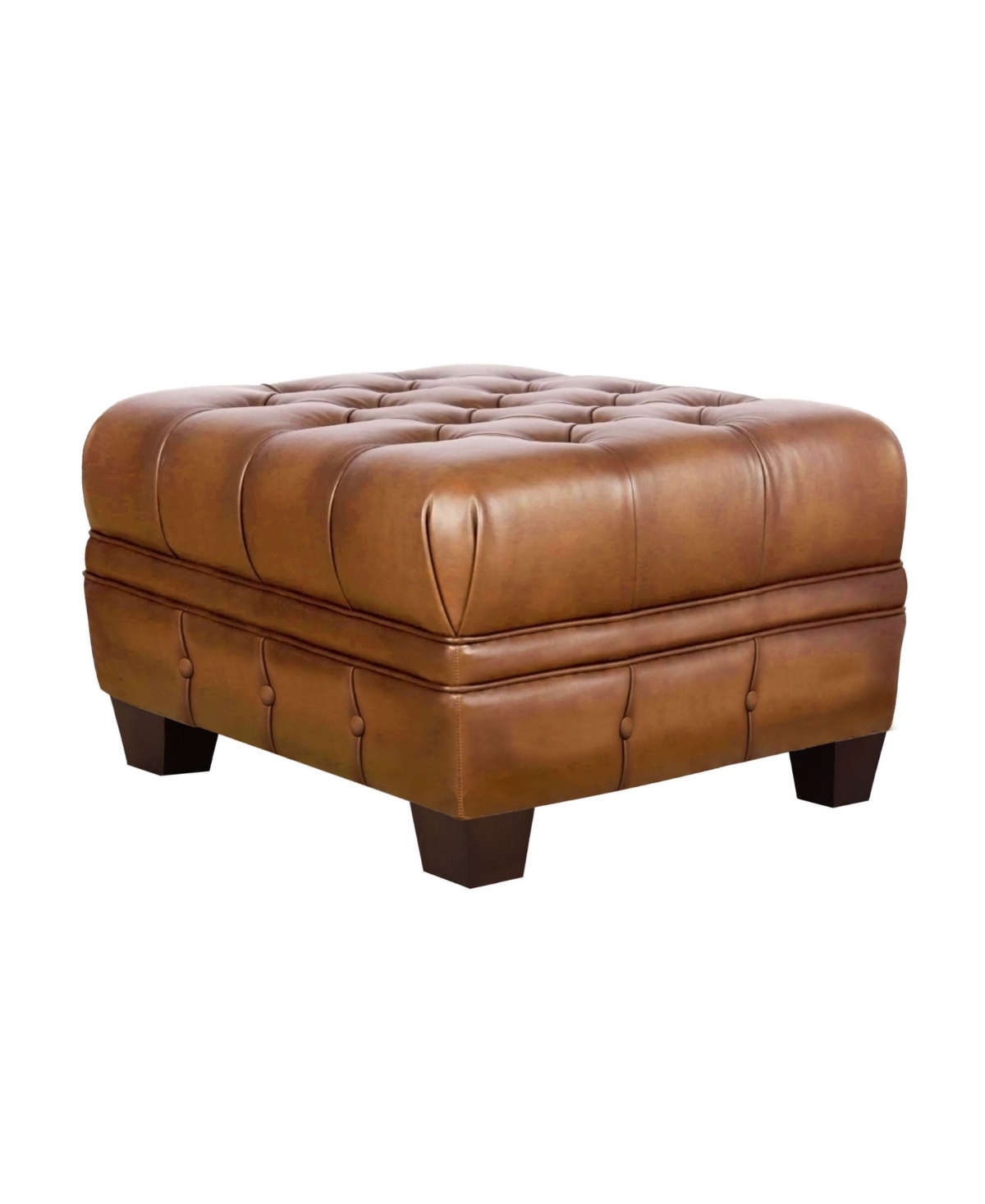 Click here for Hydeline York 29 Top Grain Leather Ottoman - Saddl... prices