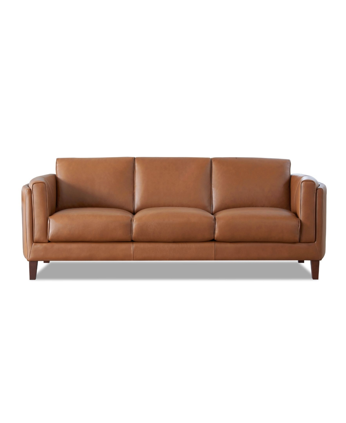 Click here for Hydeline Maui 88 Top Grain Leather Sofa - Nutmeg B... prices