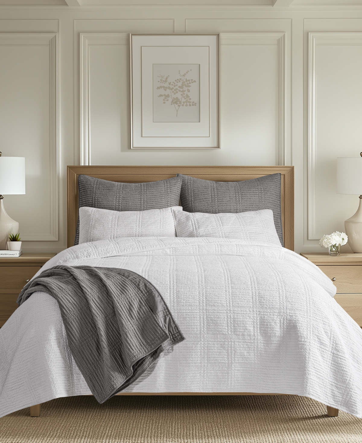 Click here for Levtex Cloud Waffle Textured 3-Pc. Quilt Set  King... prices
