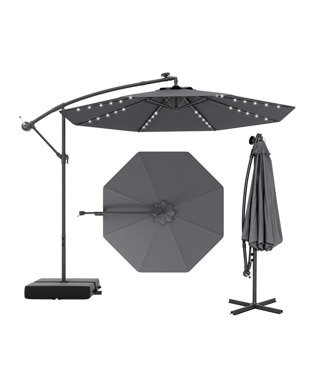 Click here for 10 Ft Patio Umbrella Offset Cantilever Umbrella wi... prices