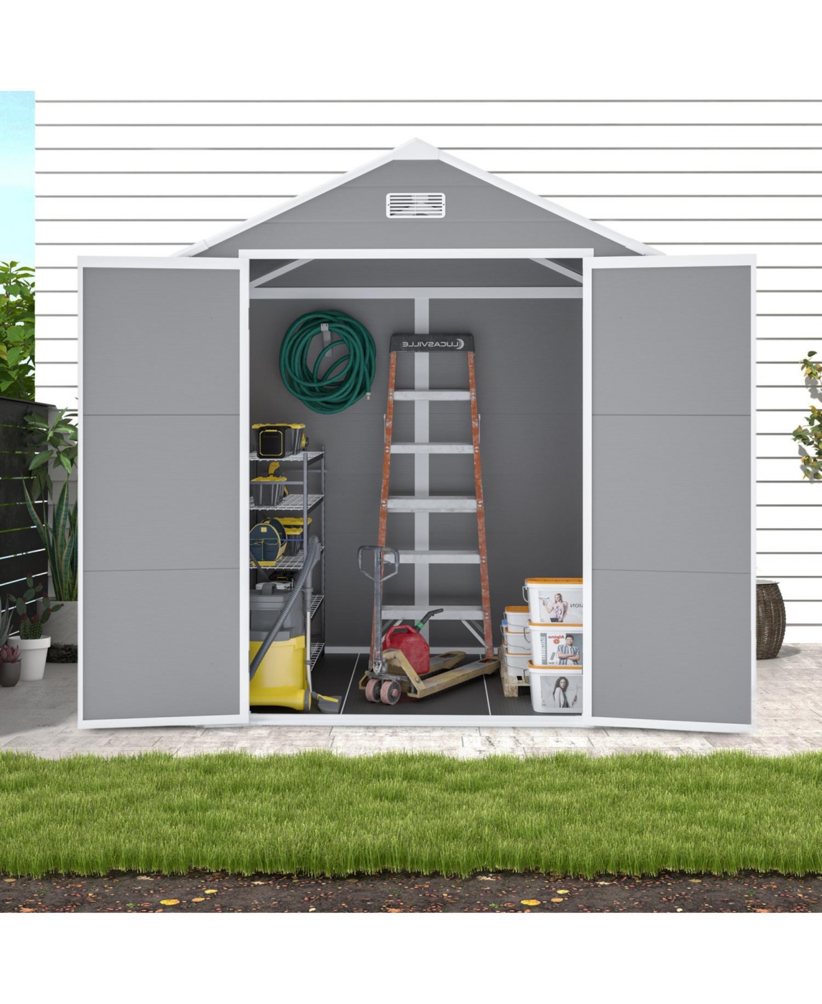 Click here for Streamdale Campcraft 6x5 Resin Shed - Waterproof... prices