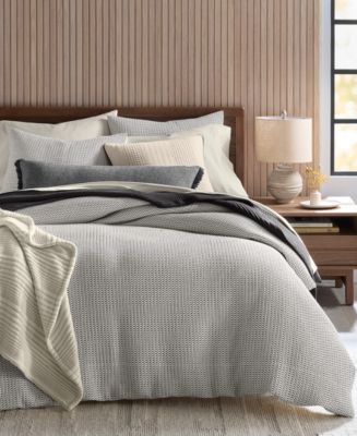 Oake Textured Stitch Comforter Set, Exclusively at Macy's - Macy's