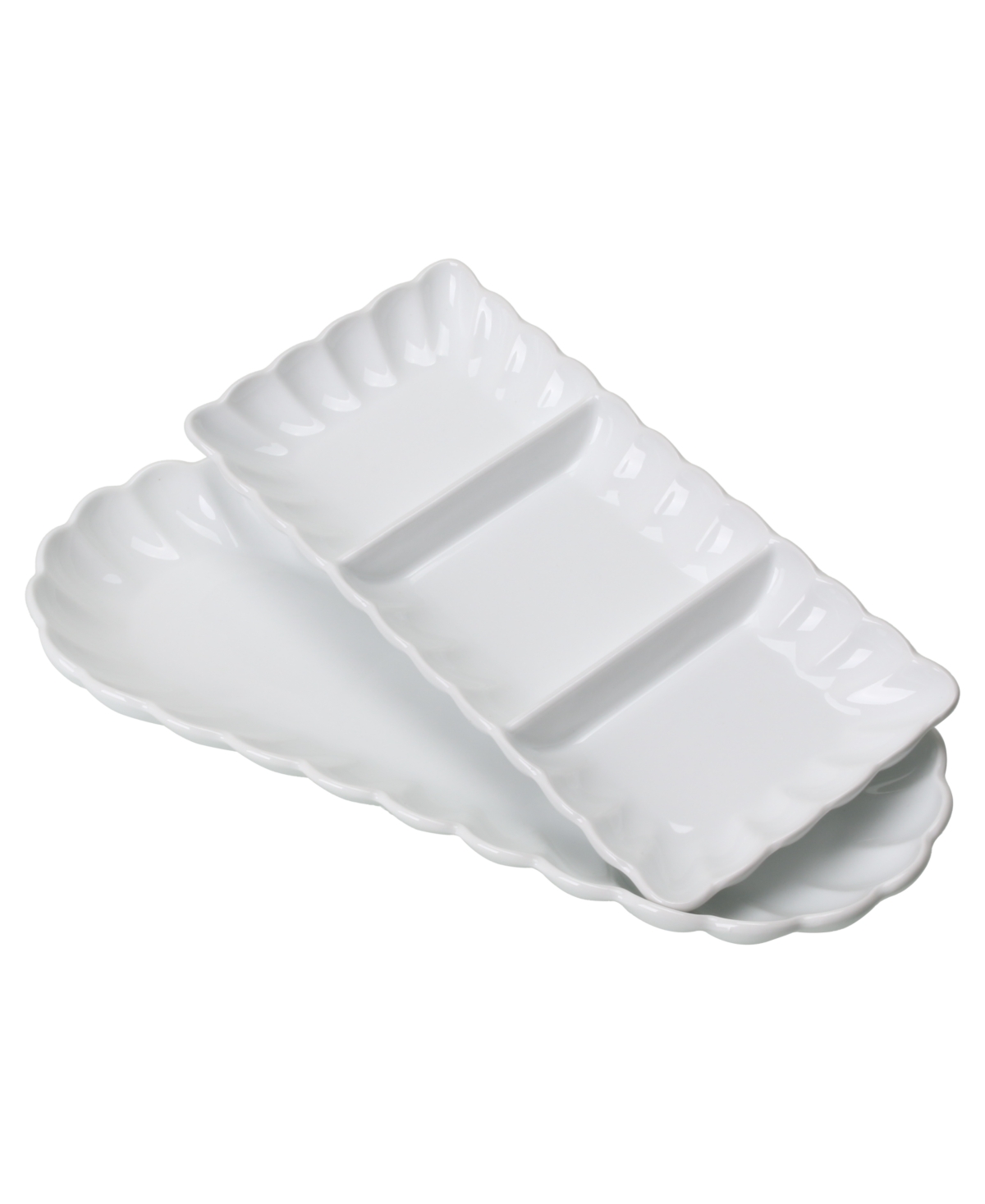Click here for Bia Cordon Bleu Petal Serving  Set of 2 - White prices