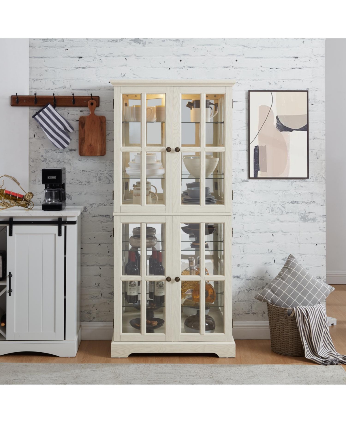 Click here for Antique Display Cabinet with Adjustable Shelves an... prices
