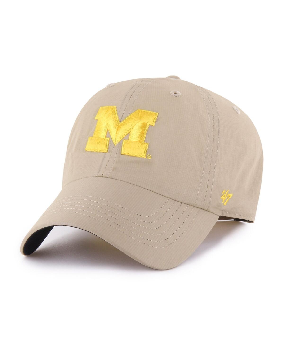 Click here for 47 Brand Mens Khaki Michigan Wolverines Clean Up B... prices