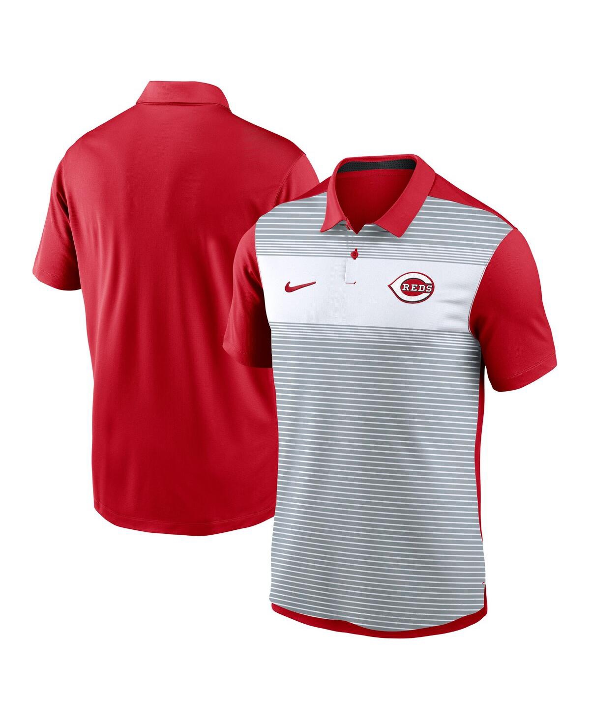 Click here for Nike Mens White/Red Cincinnati Reds Vapor Striped... prices