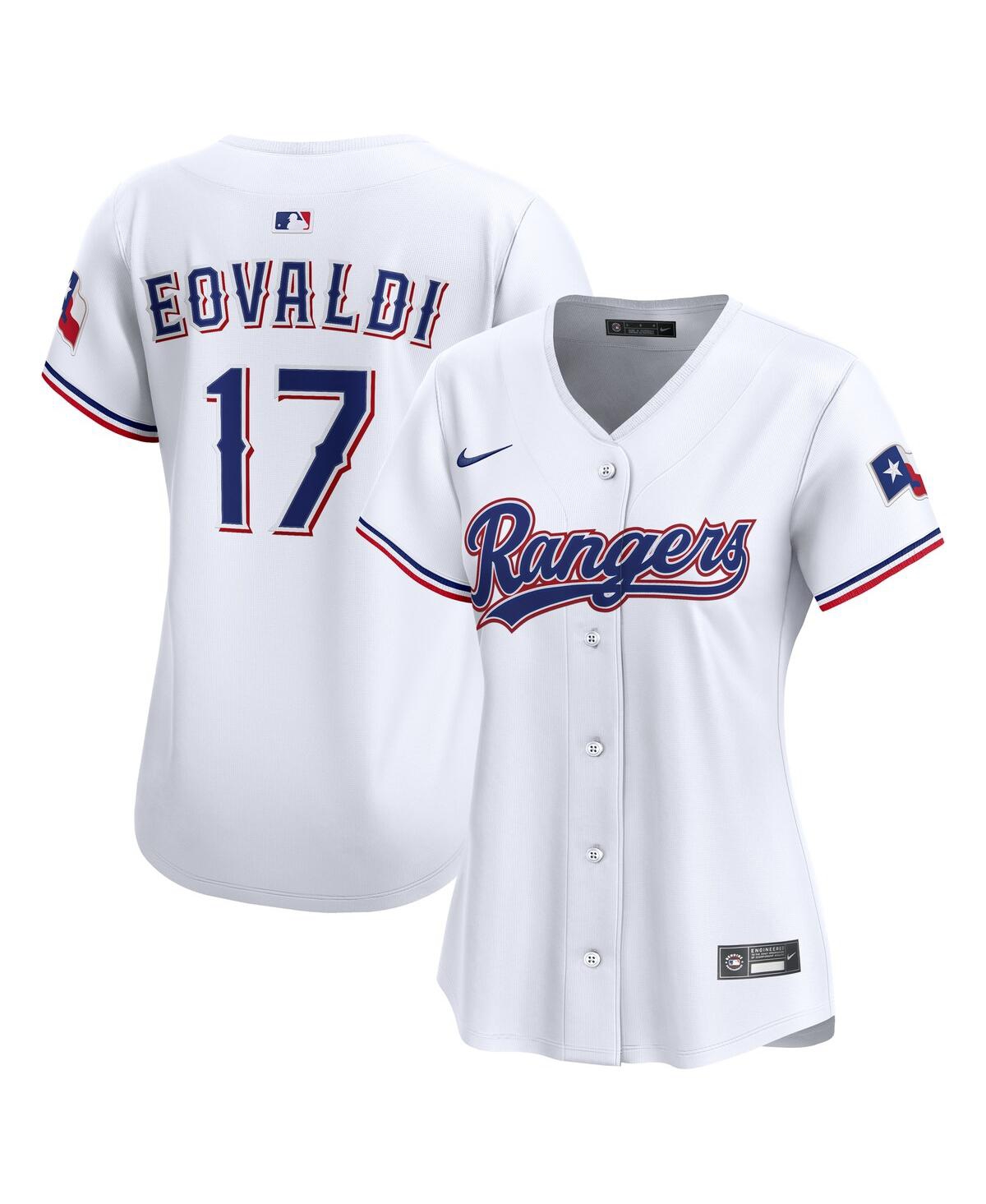 Click here for Nike Womens Nathan Eovaldi White Texas Rangers Hom... prices