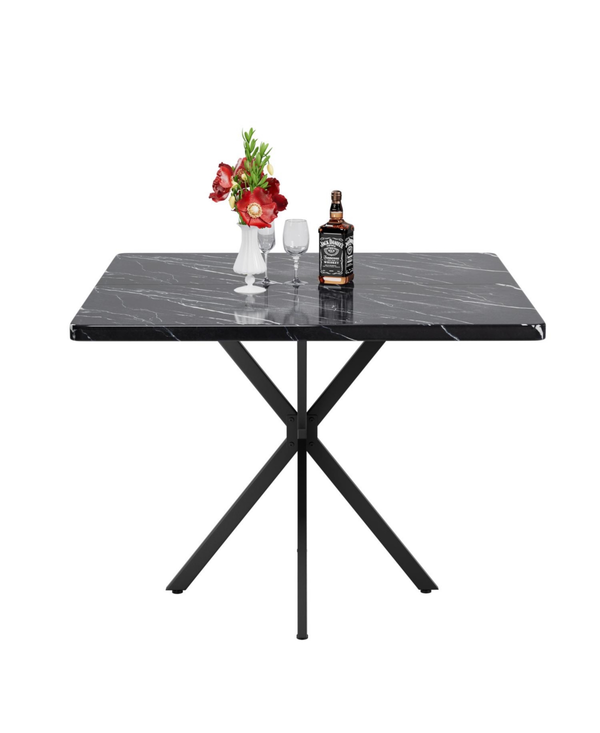 Click here for Streamdale Mid-Century Modern Square Dining Table... prices