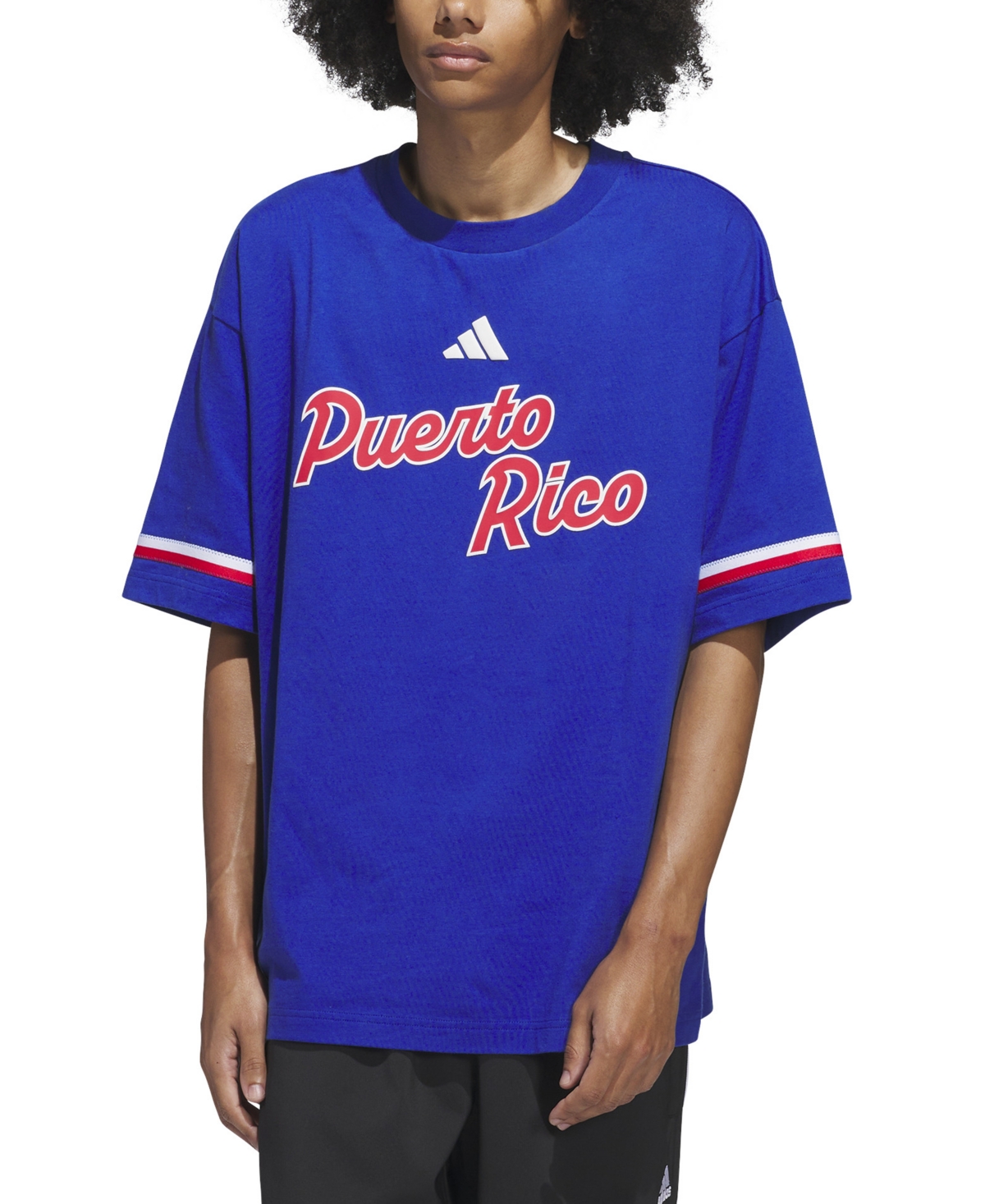 Click here for adidas Mens Loose-Fit Puerto Rico Graphic T-Shirt... prices