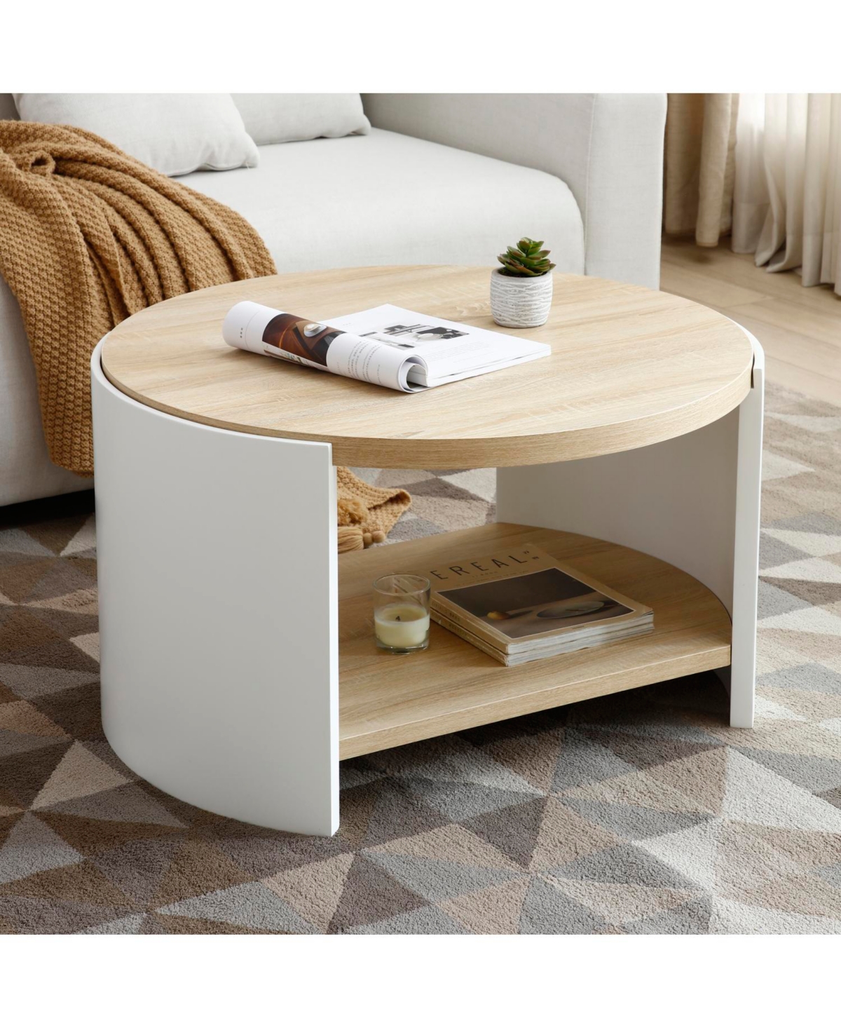 Click here for Streamdale 31" Round Coffee Table with Storag... prices