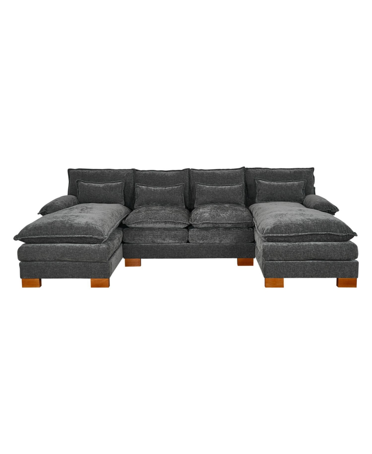 Click here for Streamdale Gray Chenille fabric with double lounge... prices
